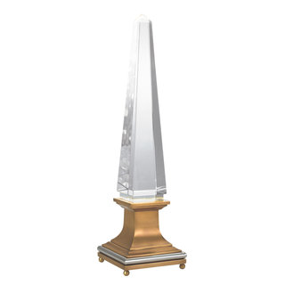 Illuminated Crystal Obelisk - Contemporary - Decorative Objects And ...