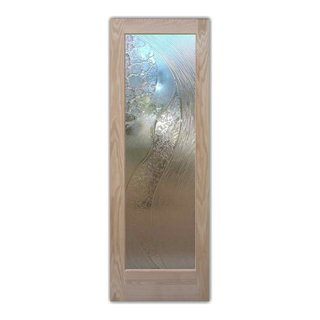 Interior Prehung Door or Interior Slab Door - High Tide - Cast Glass ...