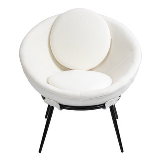 Mid Century Upholstered Cup Chair - Midcentury - Armchairs And Accent ...