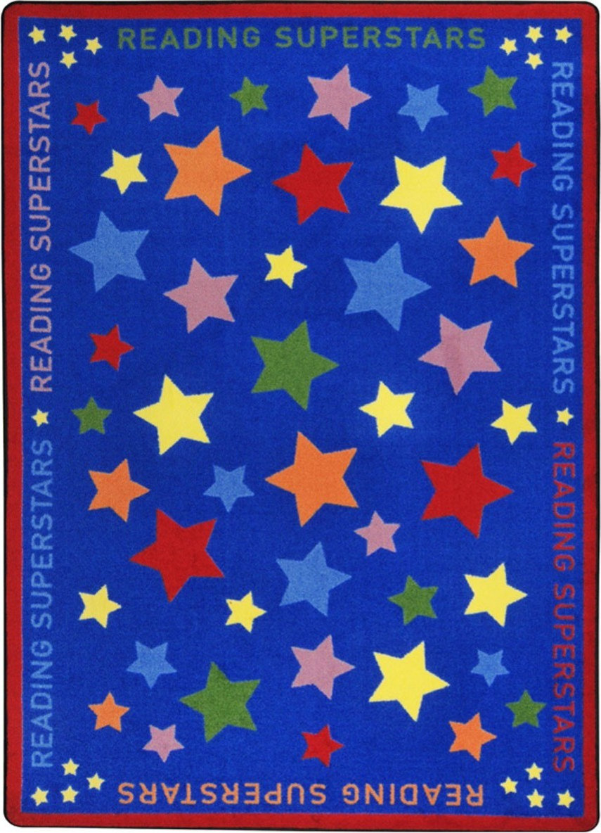 Reading Superstars, 7'8"x10'9" - Contemporary - Kids Rugs - by Joy ...