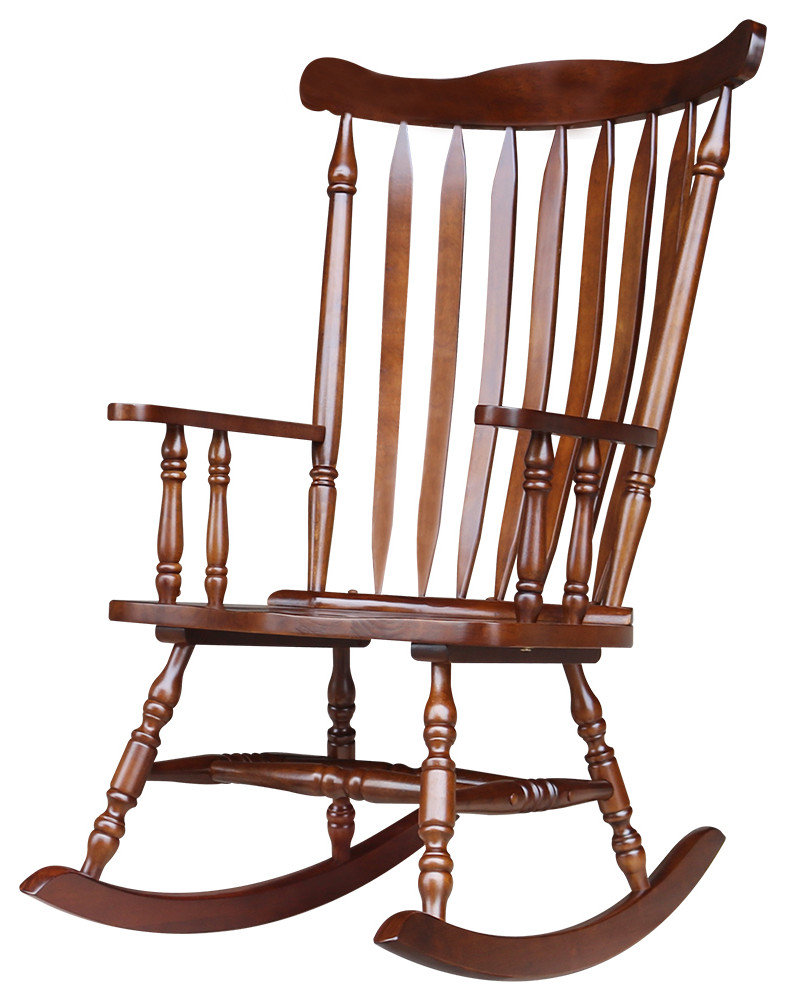 Solid Wood Rocker - Traditional - Rocking Chairs - by International ...