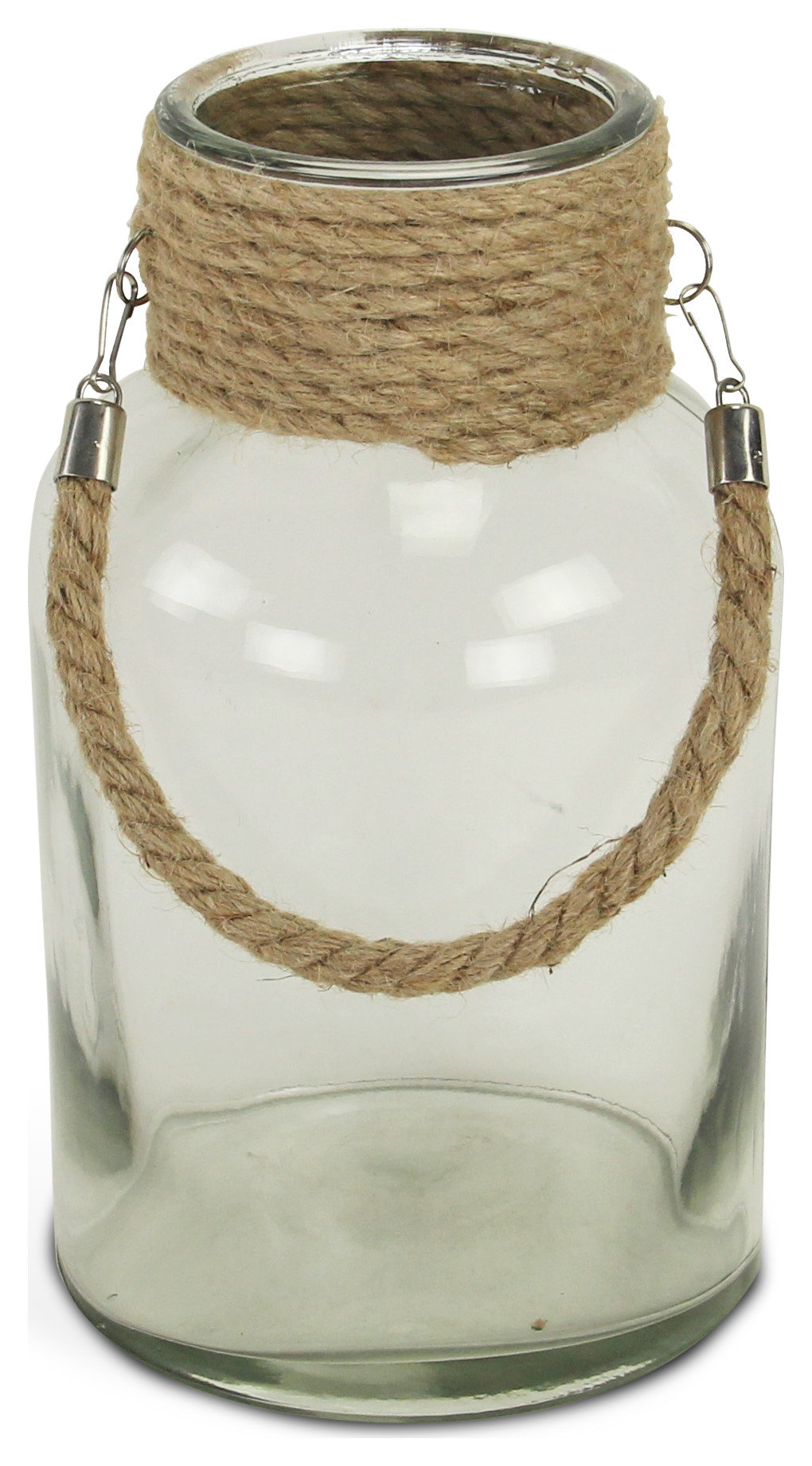 Large Glass Jar with Rope Neck - Beach Style - Vases - by VirVentures ...