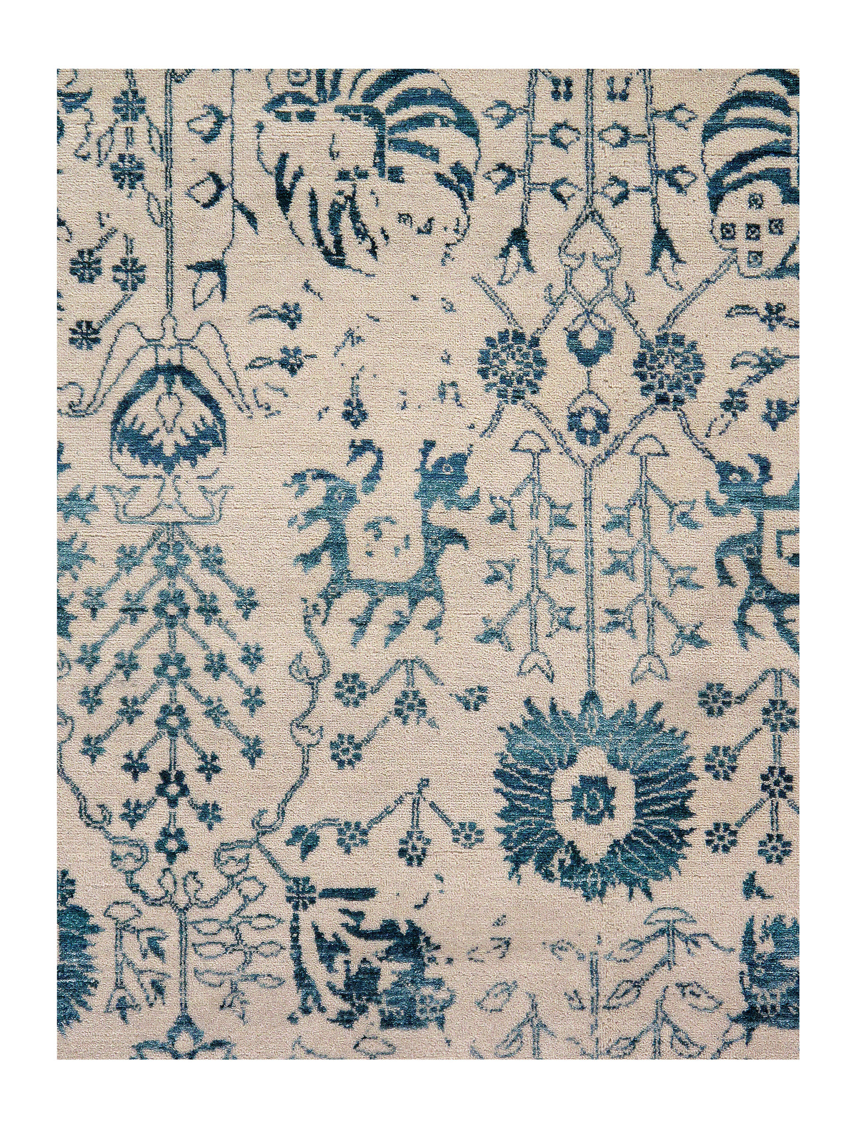 Ivory Erased Modern 8'x10' - Contemporary - Area Rugs - by Pasargad DC ...