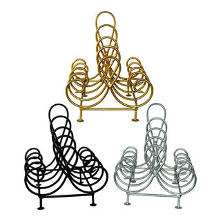 Metal 4Tier Iron Place Plate Holder, Black, Silver And Gold, Assortment ...