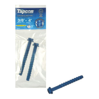 Tapcon® 50404 Hex-Washer-Head Large Diameter Concrete Anchor, 3/8"x4 ...