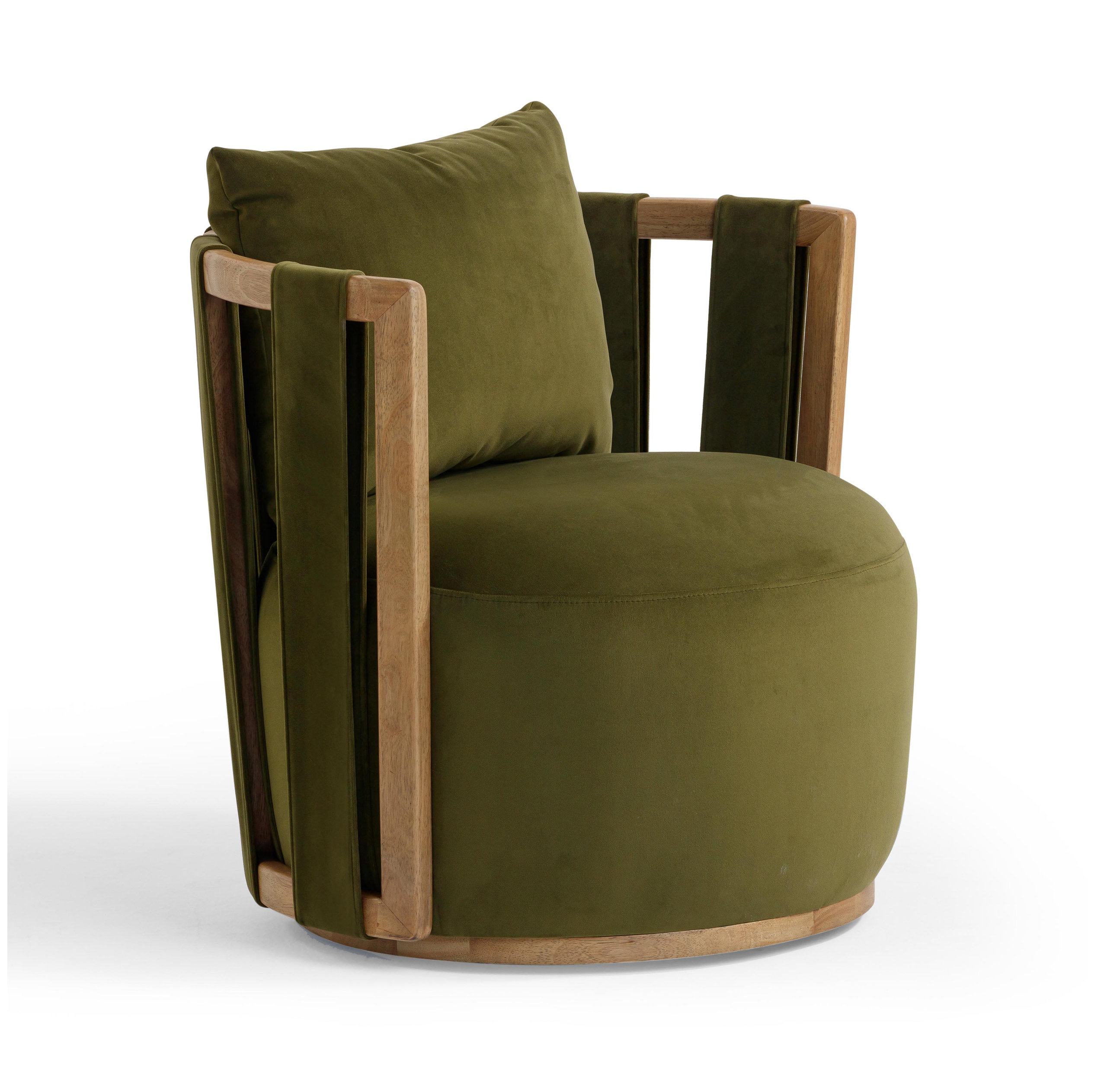 Paolo Upholstered Swivel Chair - Contemporary - Armchairs And Accent ...