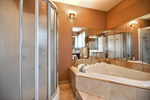 What to pair with peach tiles?