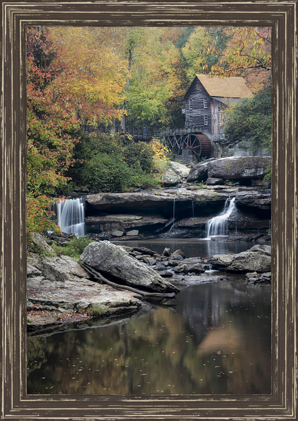 'Mill Reflections', 27 X 19 In. Fine Art - Rustic - Prints And Posters ...