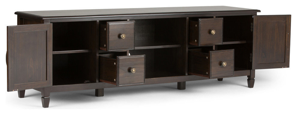 Connaught 72 inch Wide TV Stand - Traditional - Entertainment Centers ...