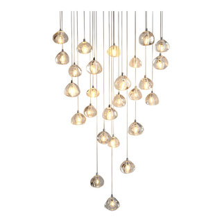 Cernobbio | Staircase Hanging Crystal Lamp - Contemporary - Chandeliers ...
