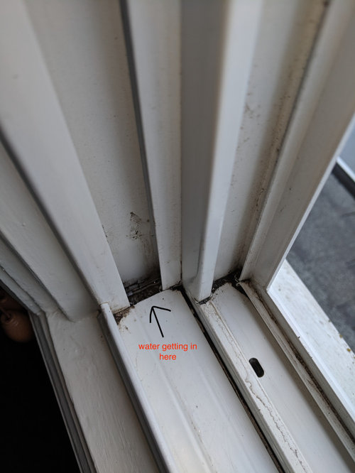 Water getting into window channel