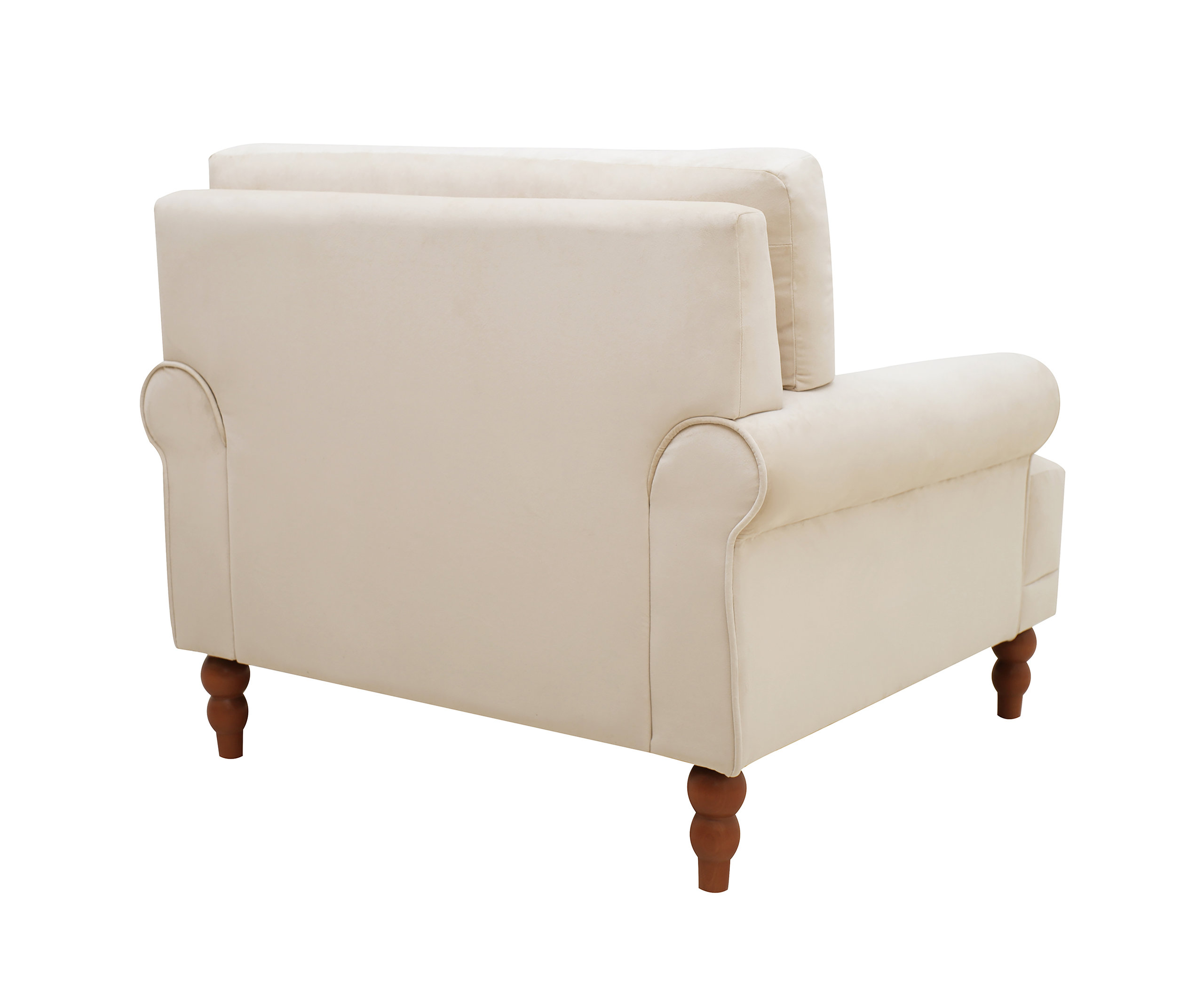 GDF Studio Boucle Upholstered Chair With Birch Wood Legs - Traditional ...