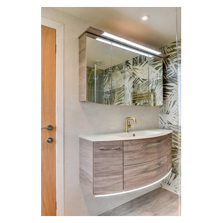 Rainforest Bathroom in Horsham, West Sussex - Tropical - Powder Room ...