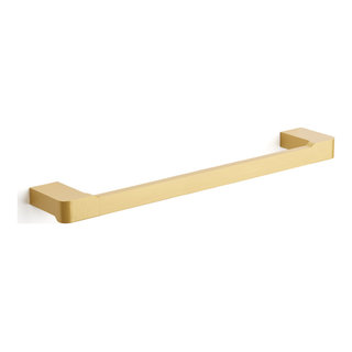 Yass Brushed Gold Towel Bar, Large 24 in - Contemporary - Towel Bars ...