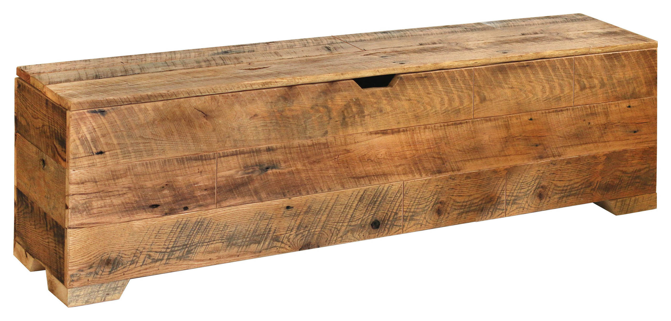 Blanket Trunk, Reclaimed Barn Wood Chest, Entry Way Storage Bench, King ...