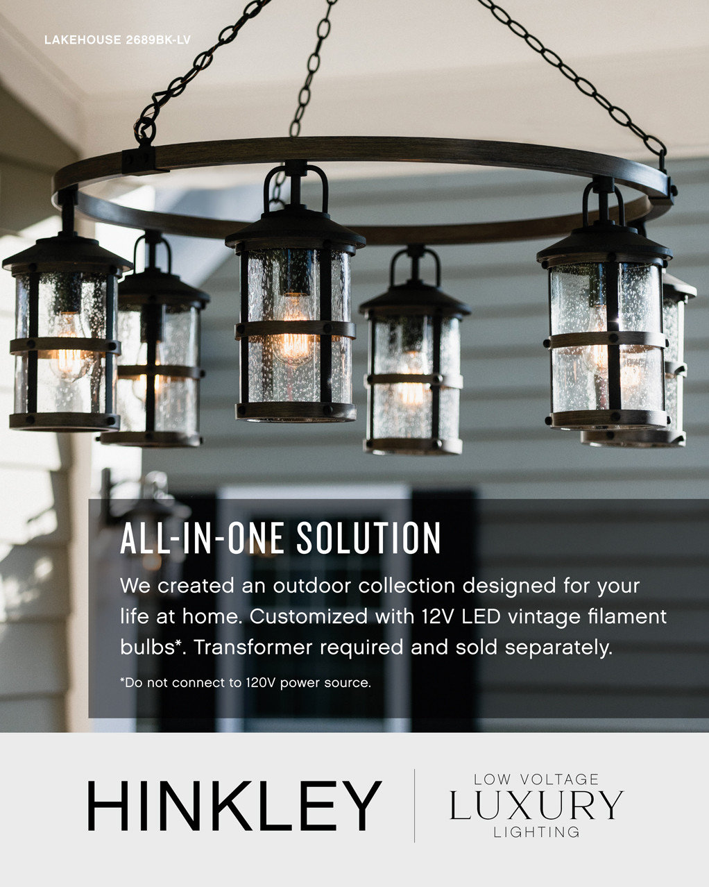 Hinkley Atwater Large Pier Mount Lantern 12V, Black, 9.5 ...