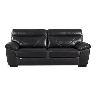 Benzara BM226831 Split Back Sofa With Diamond Pattern and Pillow Top ...