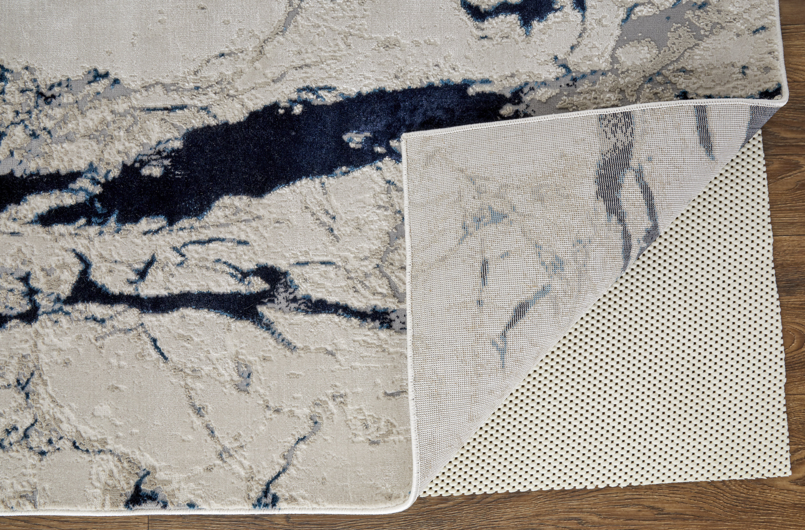 Weave & Wander Armada Modern Ivory/Blue Rug, 5'x8' - Contemporary ...