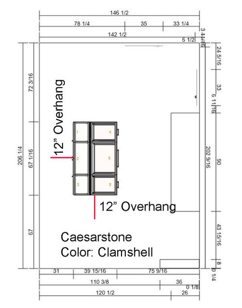 Island Overhang Opinion | Houzz Forum