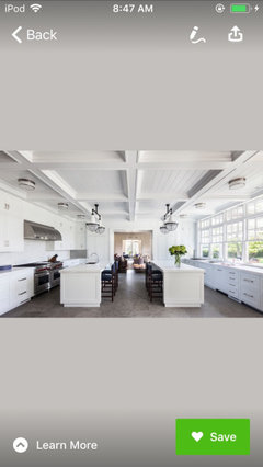 12 foot ceiling in the kitchen