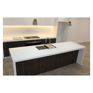 Doube brick, Suspended concrete slab construction - Kitchen - Sydney ...