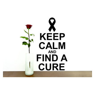 Decal, Keep Calm And Find A Cure, Breast Cancer Awareness, 20x30 ...