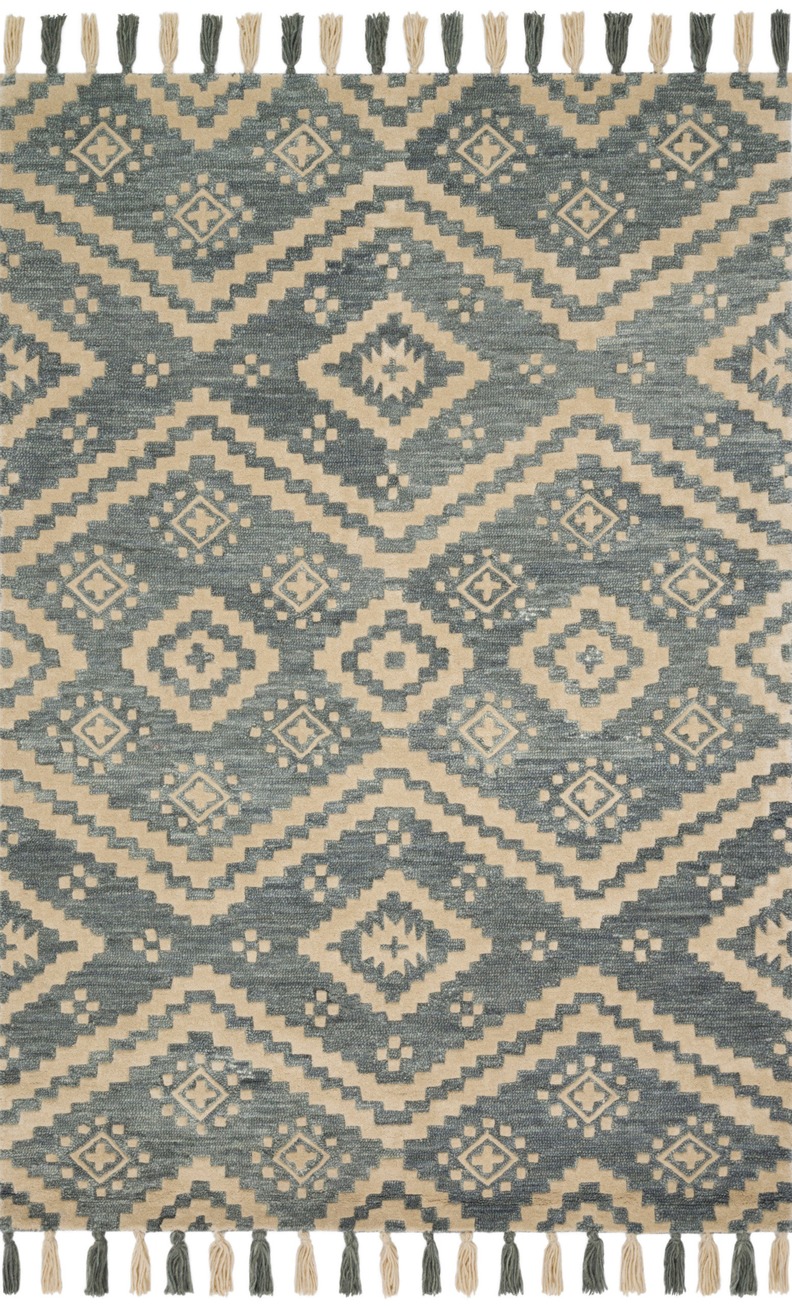 Ellen DeGeneres Crafted by Loloi Denim Zagora Rug 1'6"x1'6" Square, 7'9 ...