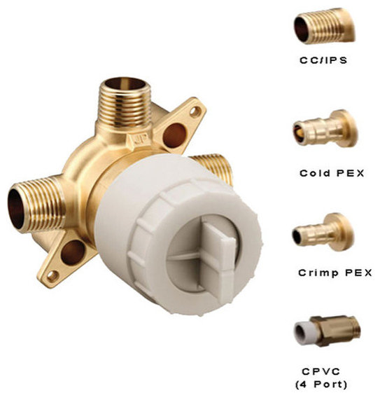 Moen U130CX M-CORE Shower Rough-In Valve, 1/2" CPEX - Modern - Tub And ...