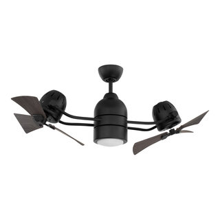 Craftmade Bellows Duo 18" Dual Head Ceiling Fan & Light Kit BW250FB6 ...
