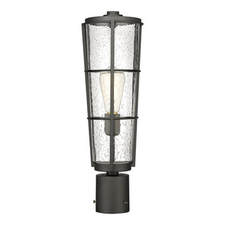 Z-LITE 591PHB-BK 1 Light Outdoor Post Mount Fixture, Black - Beach ...