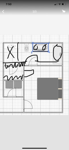 14x7 Master Bathroom layout help