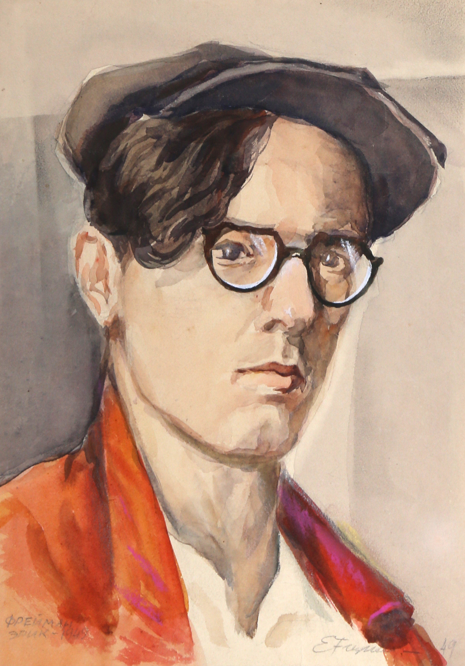Self Portrait, Erik Freyman, 13.25x10 - Contemporary - Paintings - by ...