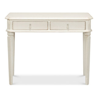 Cora Console Table With Drawers Antique White - French Country - Console Tables - by Sideboards ...