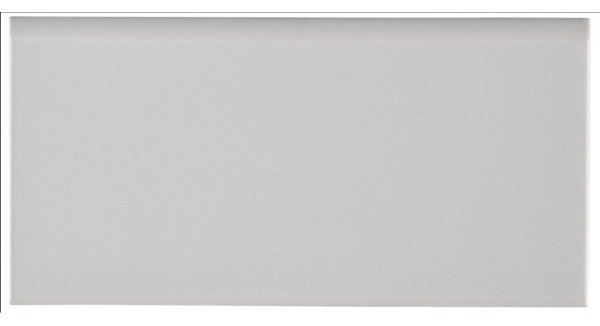 Gray Glossy 3X6 Single Bullnose - Contemporary - Accent Trim And Border ...