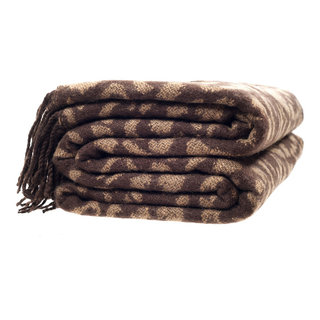 Lavish Home Jacquard Blanket Throw, Gold - Contemporary - Throws - by ...