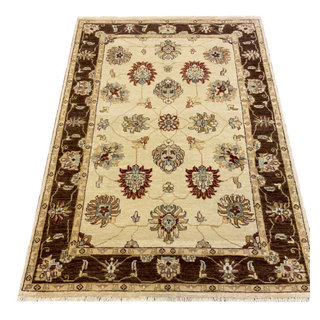 Kaoud Rugs 3.10X5.11 Rectangle Ivory Ant. Mahal Area Rug - Traditional ...