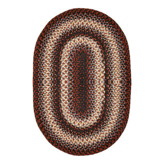 Homespice Decor Montgomery Indoor/Outdoor Braided Rug 4'x6' Oval ...