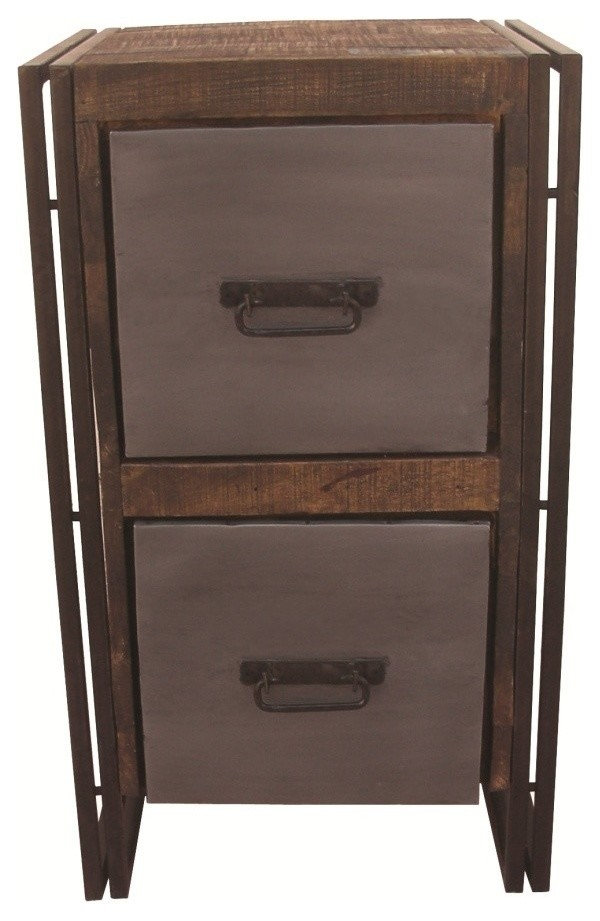 Filing Cabinet 2 Drawers - Industrial - Filing Cabinets - by Moti | Houzz