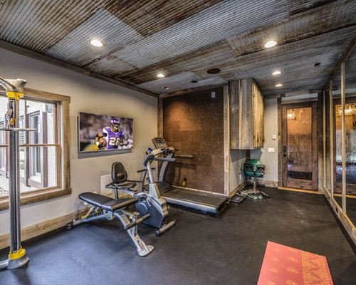 Rustic Industrial Gym Design