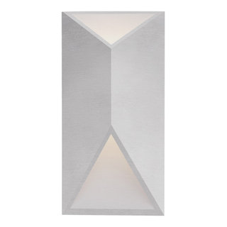 Indio Exterior Wall Lamp, Brushed Nickel, 6"Wx12"Hx3"E, 6"Wx12"Hx3"E ...