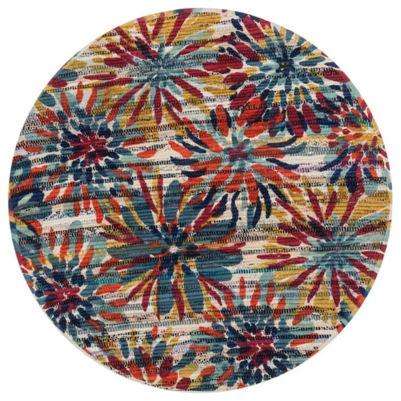 Loloi Aria Ar07 Ivory/Multi Rug 3'6"x5'6", 3'0"x3'0" Round ...