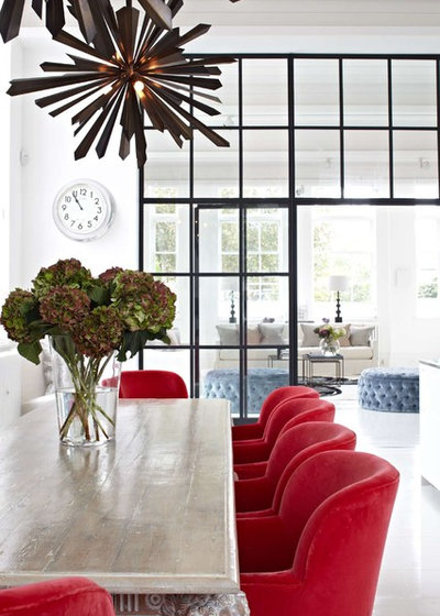 Eine Farbkombi – 6 Styles: Esszimmer in Rot, Grün und Weiß