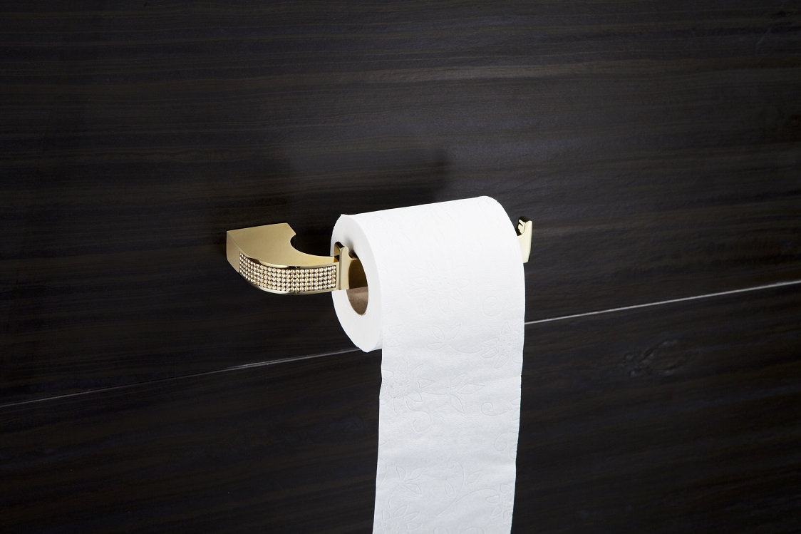 Cecilia Luxury Gold Swarovski Crystals Toilet Paper Holder, Limited ...