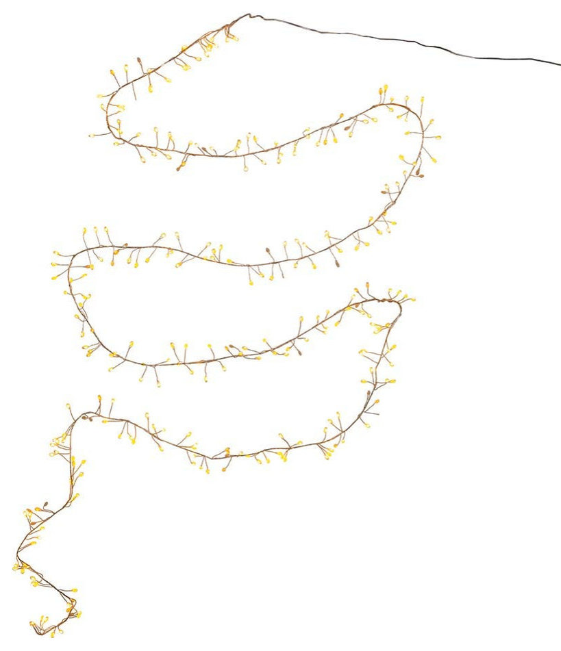 300 Light, Cluster Garland, Classic White LED Twinkle Lights, 9.8 ...