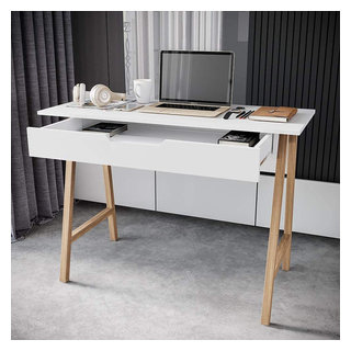 42 Inch Computer Desk with Drawer - Transitional - Desks And Hutches ...