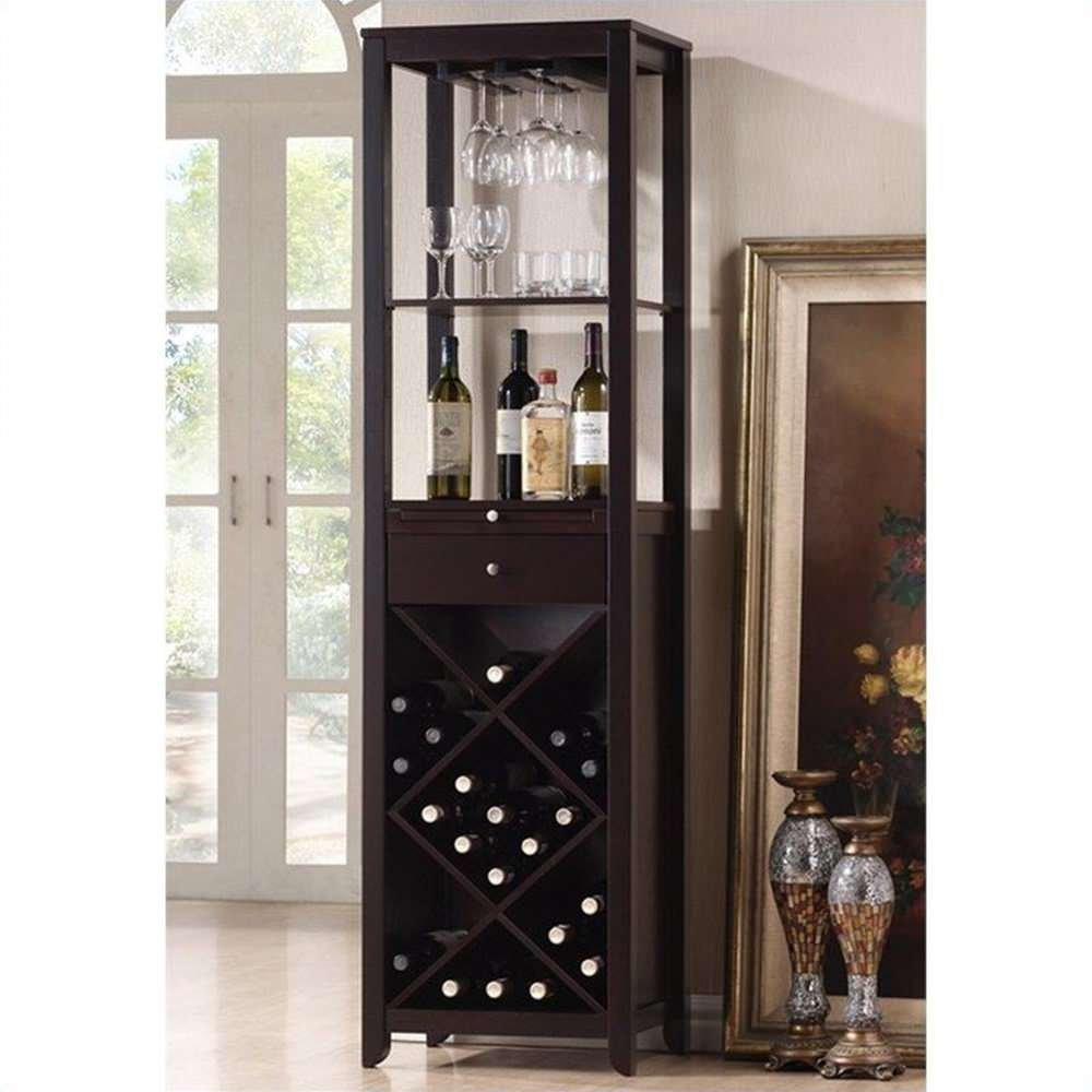 Austin Wine Tower in Dark Brown - Transitional - Wine Racks - by ...