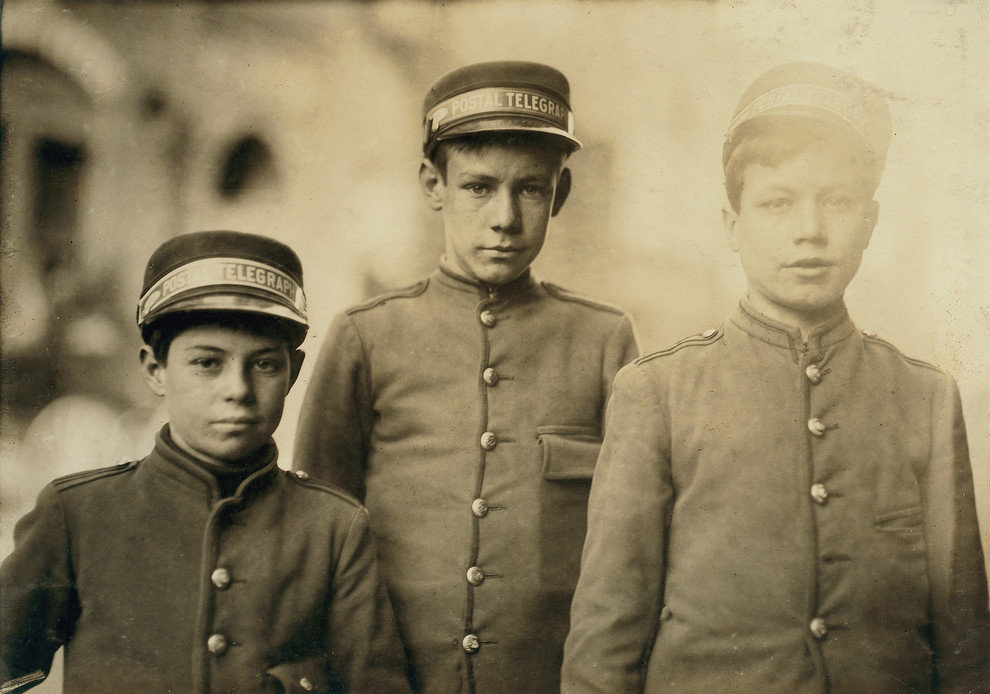 Postal Telegraph Messengers Print, 18" x 24" - Contemporary - Prints ...