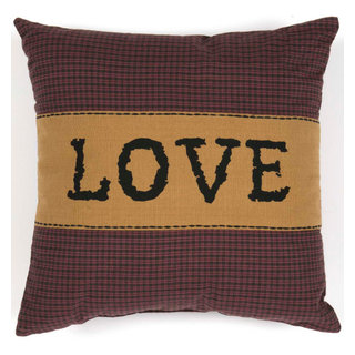 Heritage Farms Love Pillow, 12x12 - Rustic - Decorative Pillows - by ...