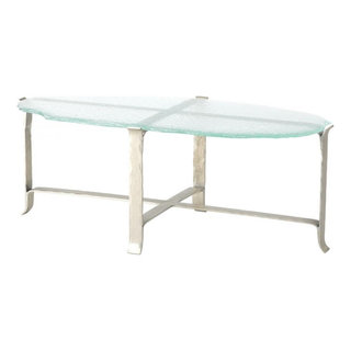 Melting Glass Nickel Cocktail Table - Contemporary - Coffee Tables - by ...