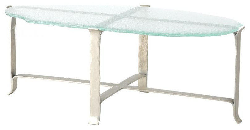 Melting Glass Nickel Cocktail Table - Contemporary - Coffee Tables - by ...